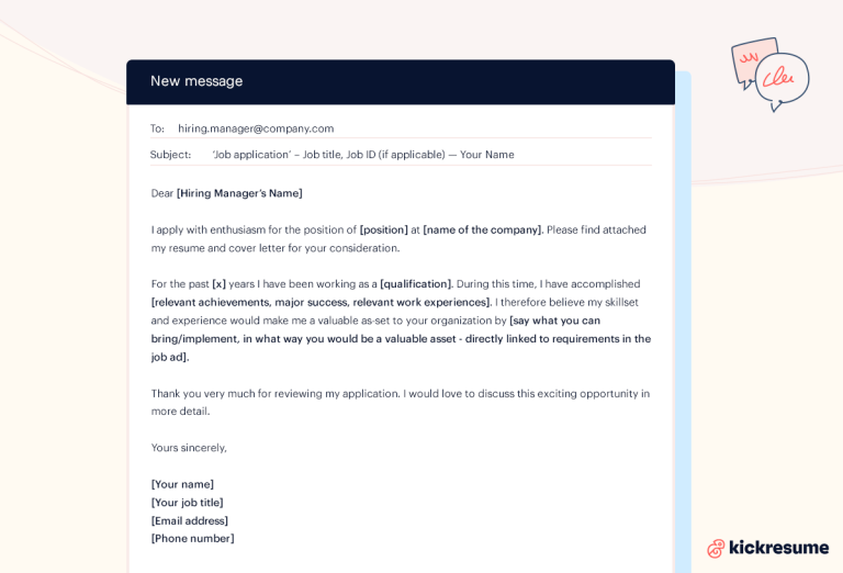 What To Write in an Email When Sending a Resume? (+Samples ...
