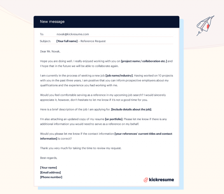 Guide: How to Ask Someone to Be a Reference (+Examples)