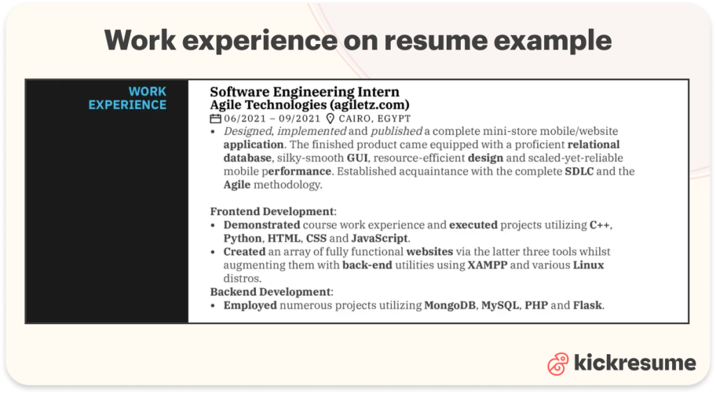 How To Make A Resume For First Job In 6 Steps Examples 